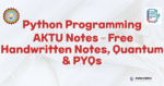 Python Programming Notes AKTU 2025 easy way– Download PDF - Notes Gallery
