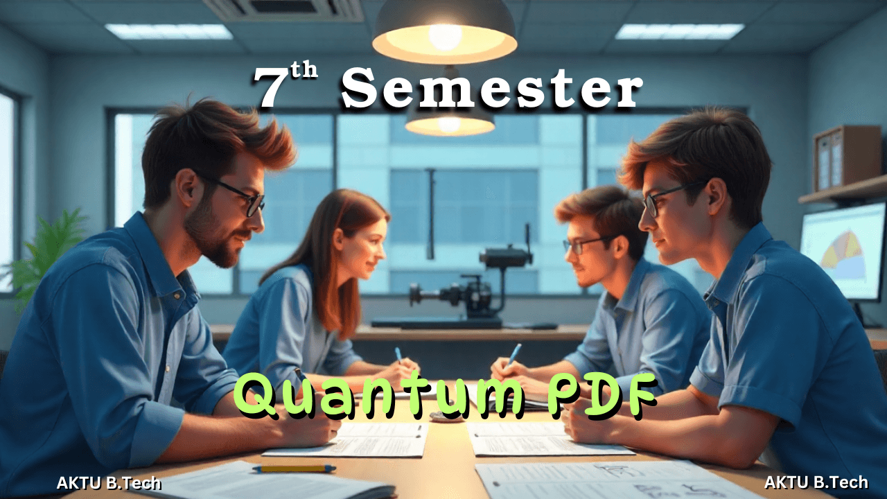 7th semester Quantum Series-Free PDF - Notes Gallery