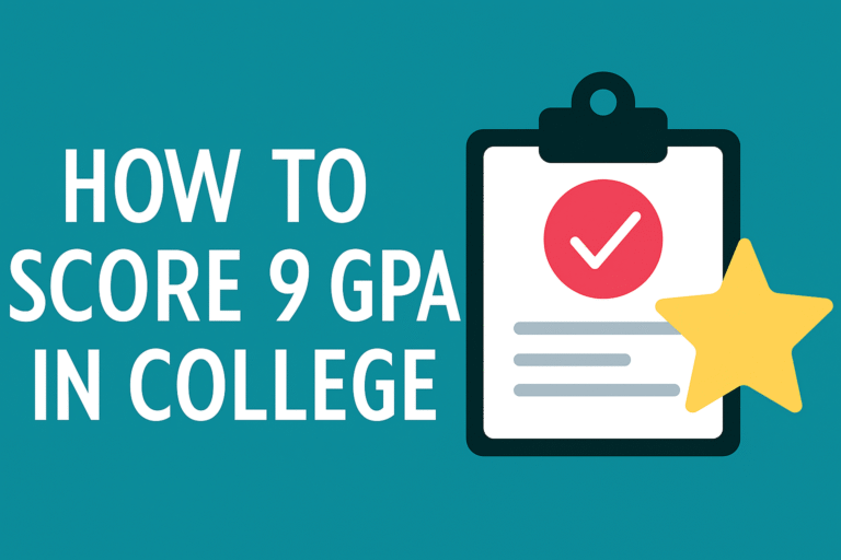 How to Score 9 GPA in College Exams – Complete Student Guide - Notes ...